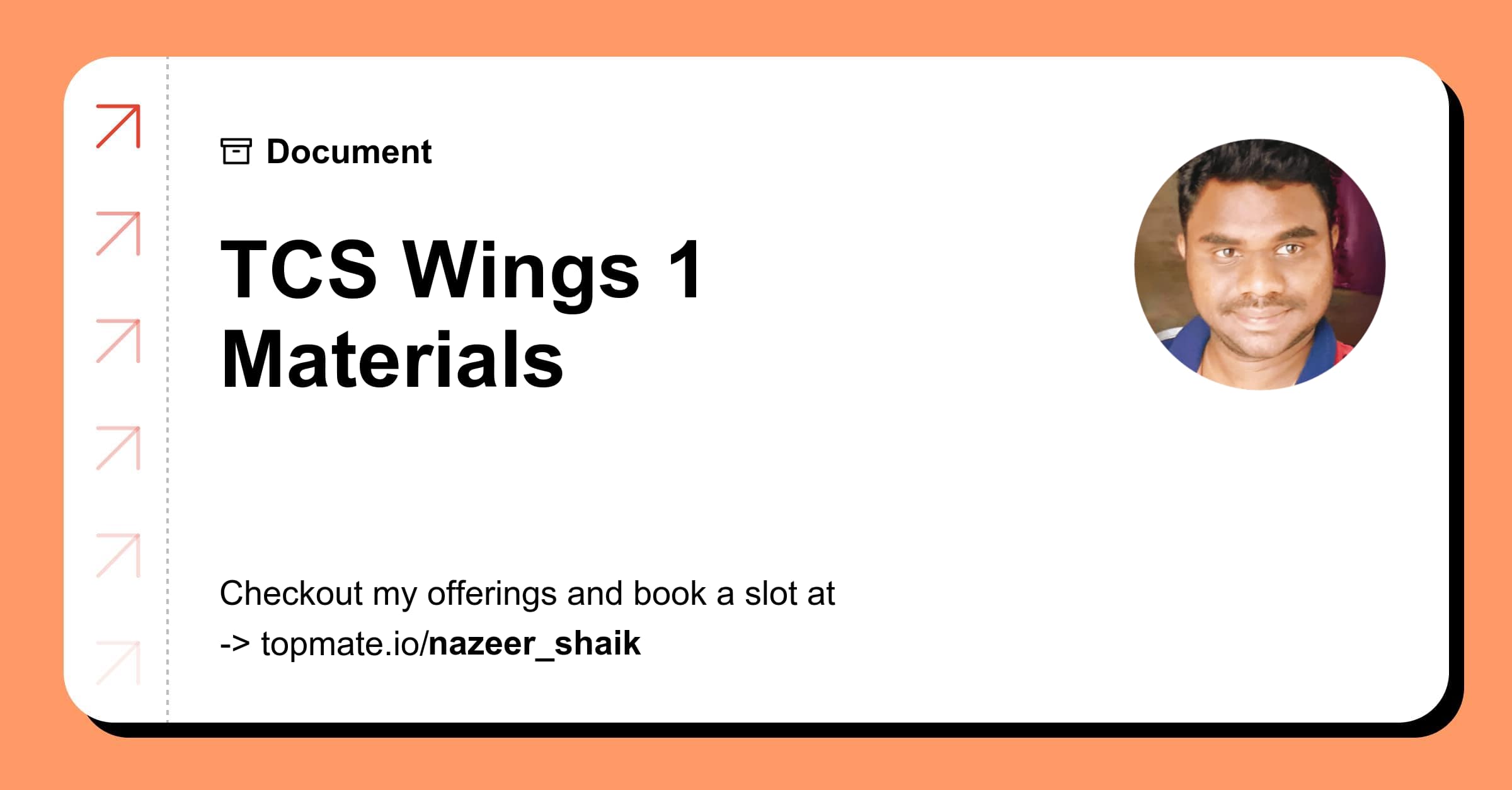 TCS Wings 1 2025 Materials with Nazeer Shaik